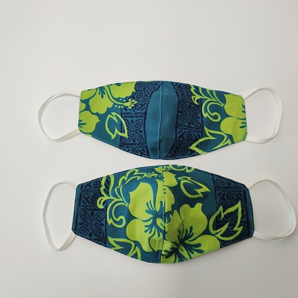 Other | 2 Pcs Handmade Hawaii Aloha Face Mask | Poshmark